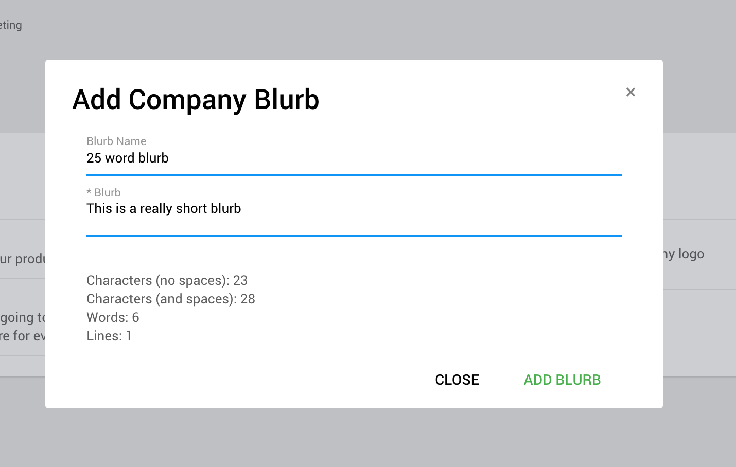 Creating company descriptions(Blurbs) – Expoguru
